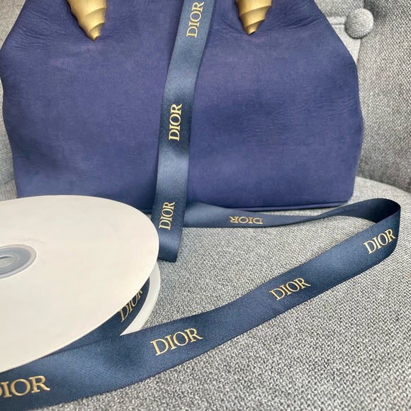 Dior | Party Supplies | Dior Satin Ribbon By The Yard 34 Gold Embossing ...